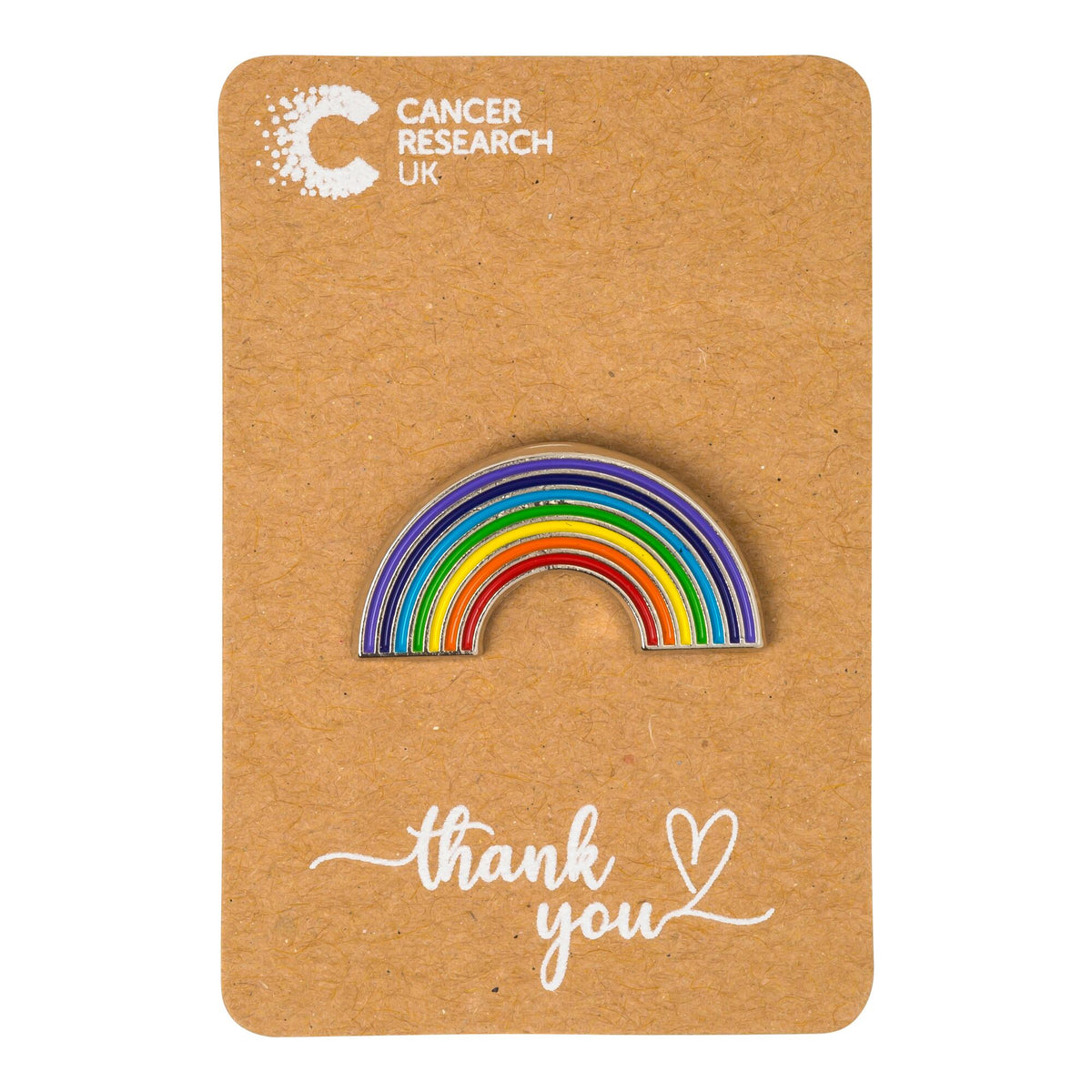 Rainbow Pin Badge Cancer Research Uk