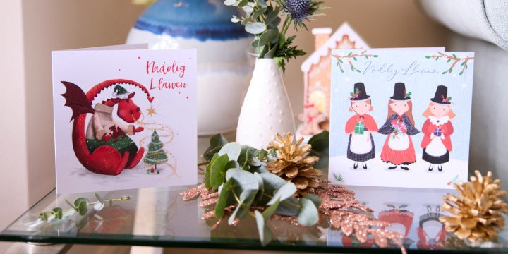 Cardiau Nadolig Dwyieithog Cymraeg - Welsh Bilingual Christmas Cards ...
