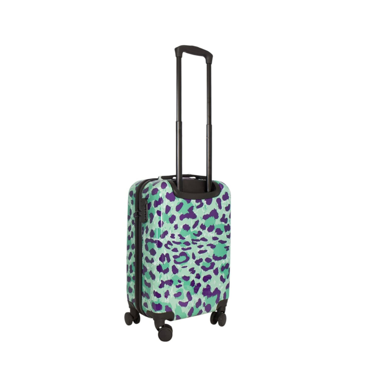Bowelbabe Fund Green Leopard Print Hard Shell Cabin Suitcase – Cancer ...