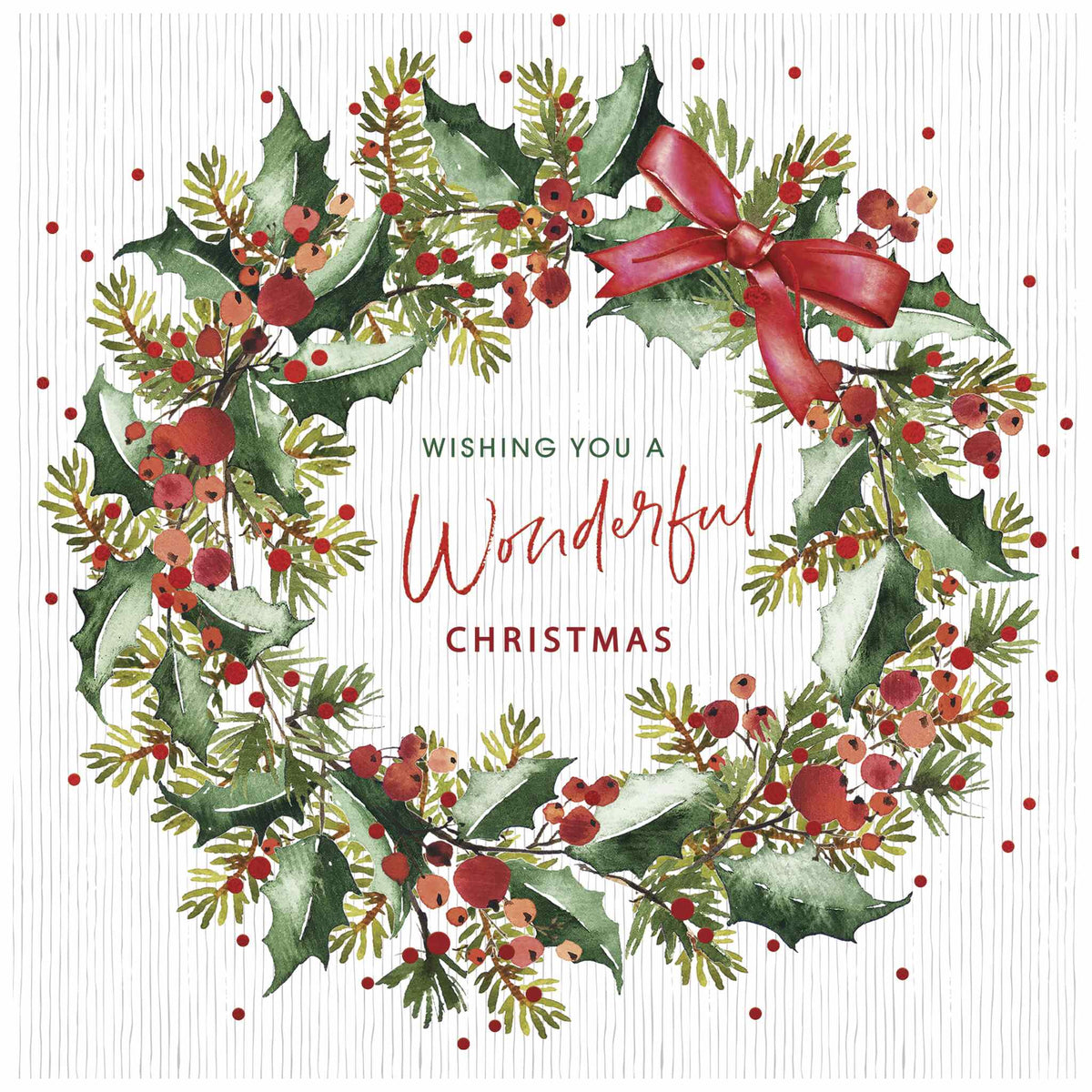 Wonderfully Vibrant Wreath 10/20 Christmas Cards – Cancer Research UK