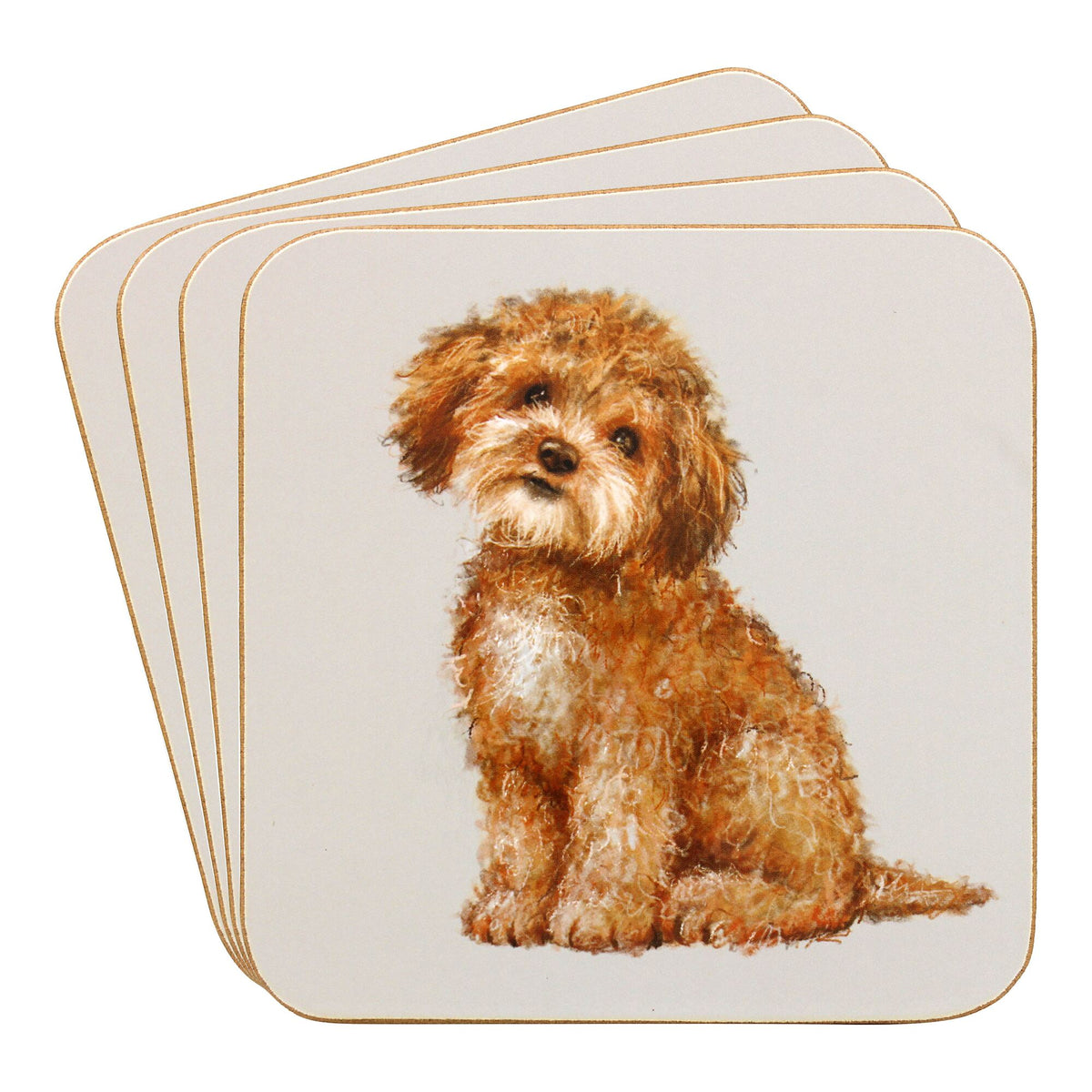 Cooper the Cockapoo Coaster Set – Cancer Research UK