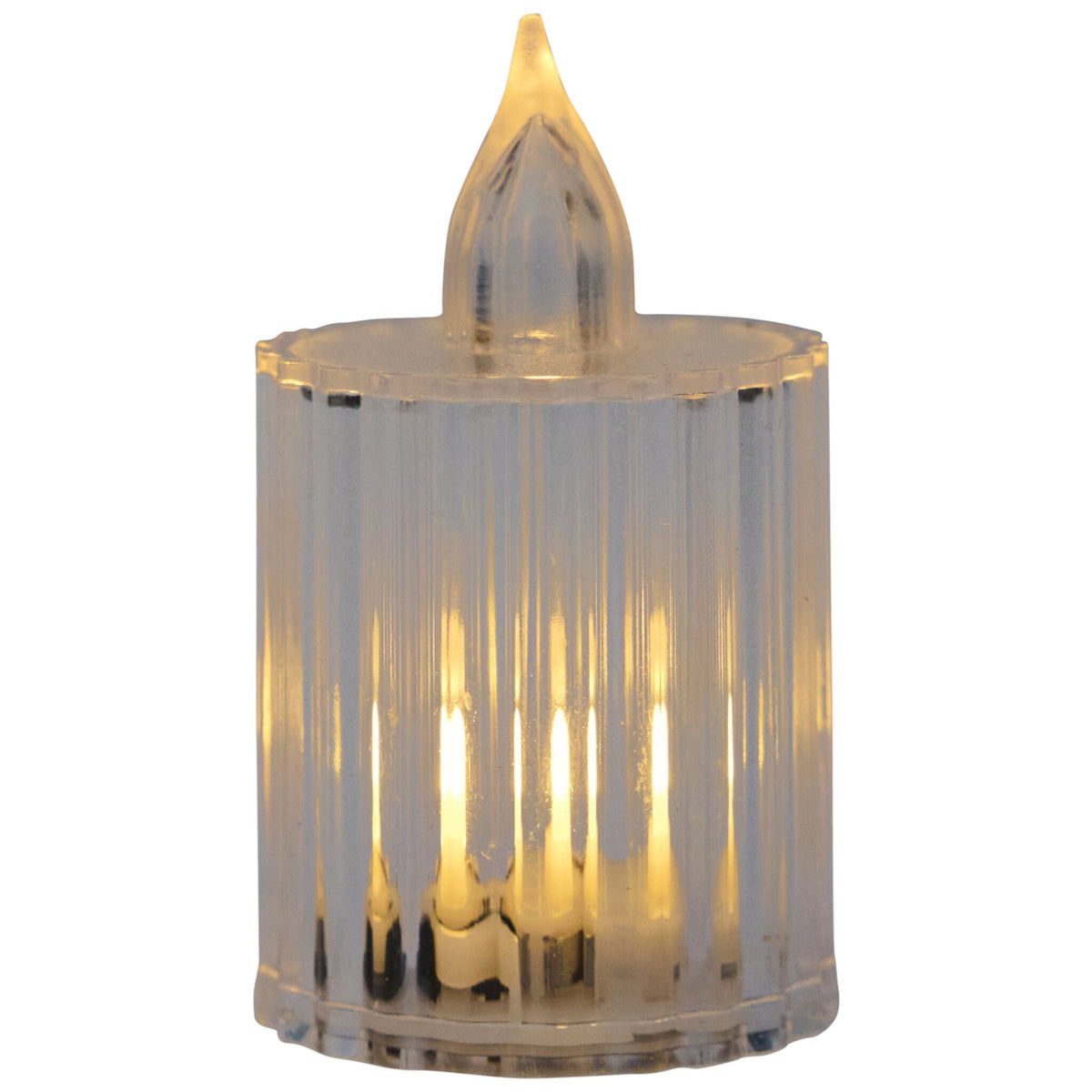 LED Ribbed Single Tealight - Pack of 4 – Cancer Research UK
