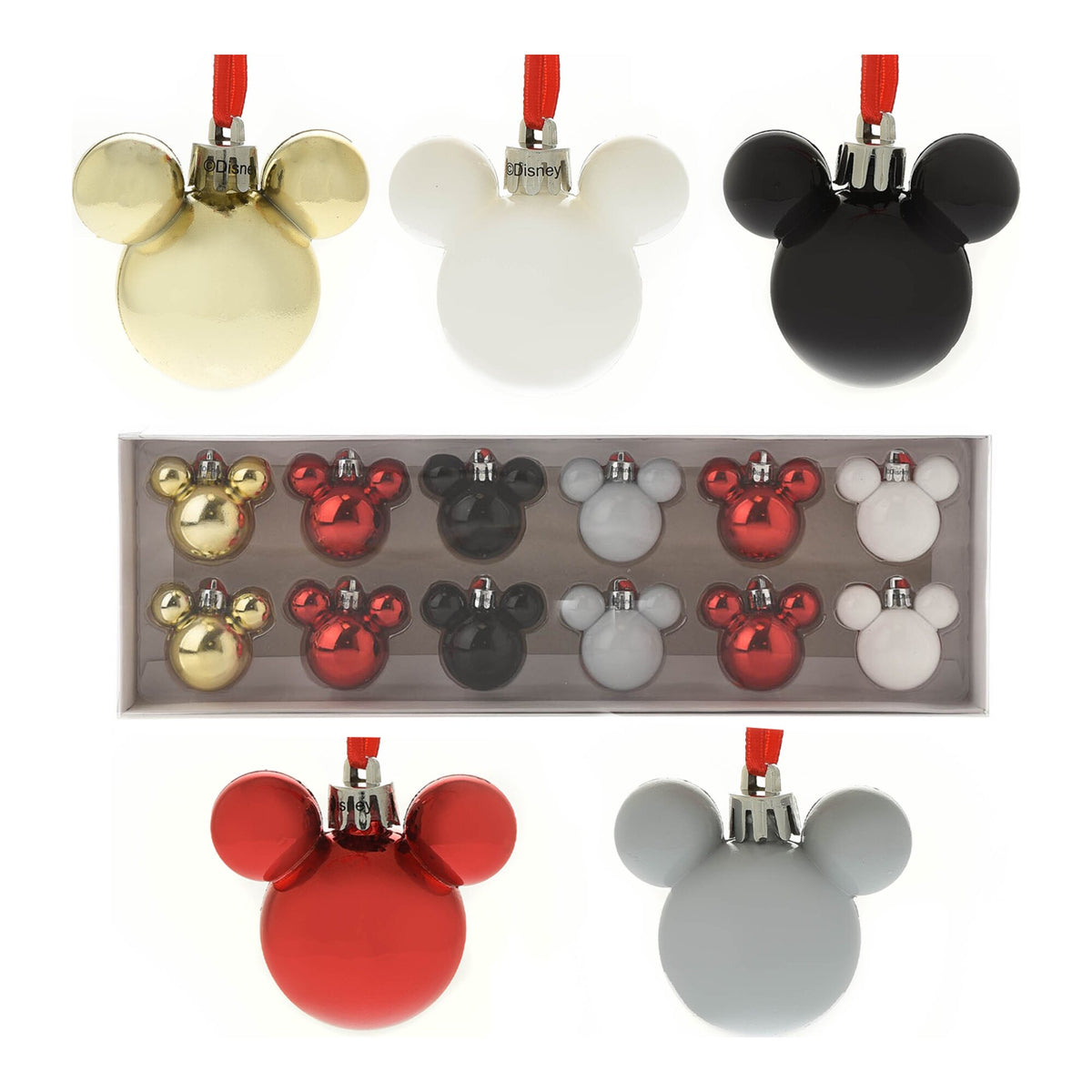 Disney Set of 12 Mini Mickey Baubles – Cancer Research UK