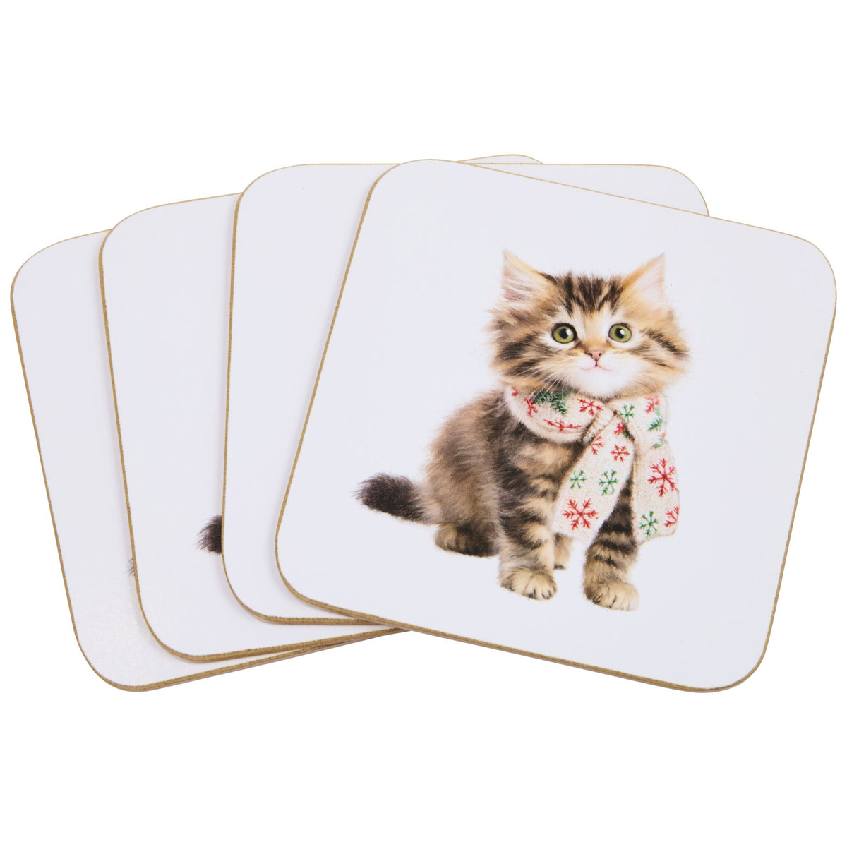 Tink the Tabby Cat Set of 4 Coasters – Cancer Research UK