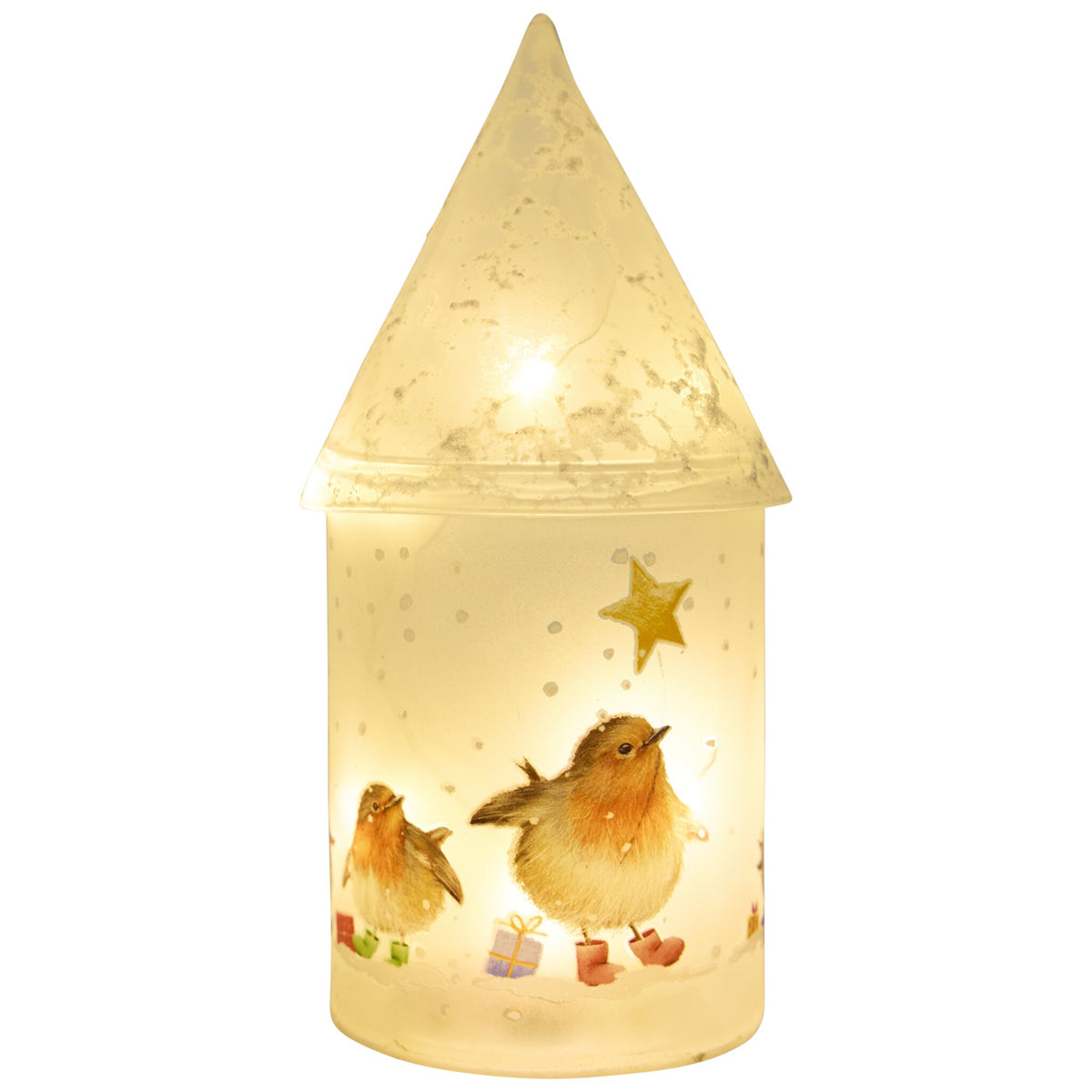 Ralph Robin & Family LED Lit Glass House Decoration – Cancer Research UK