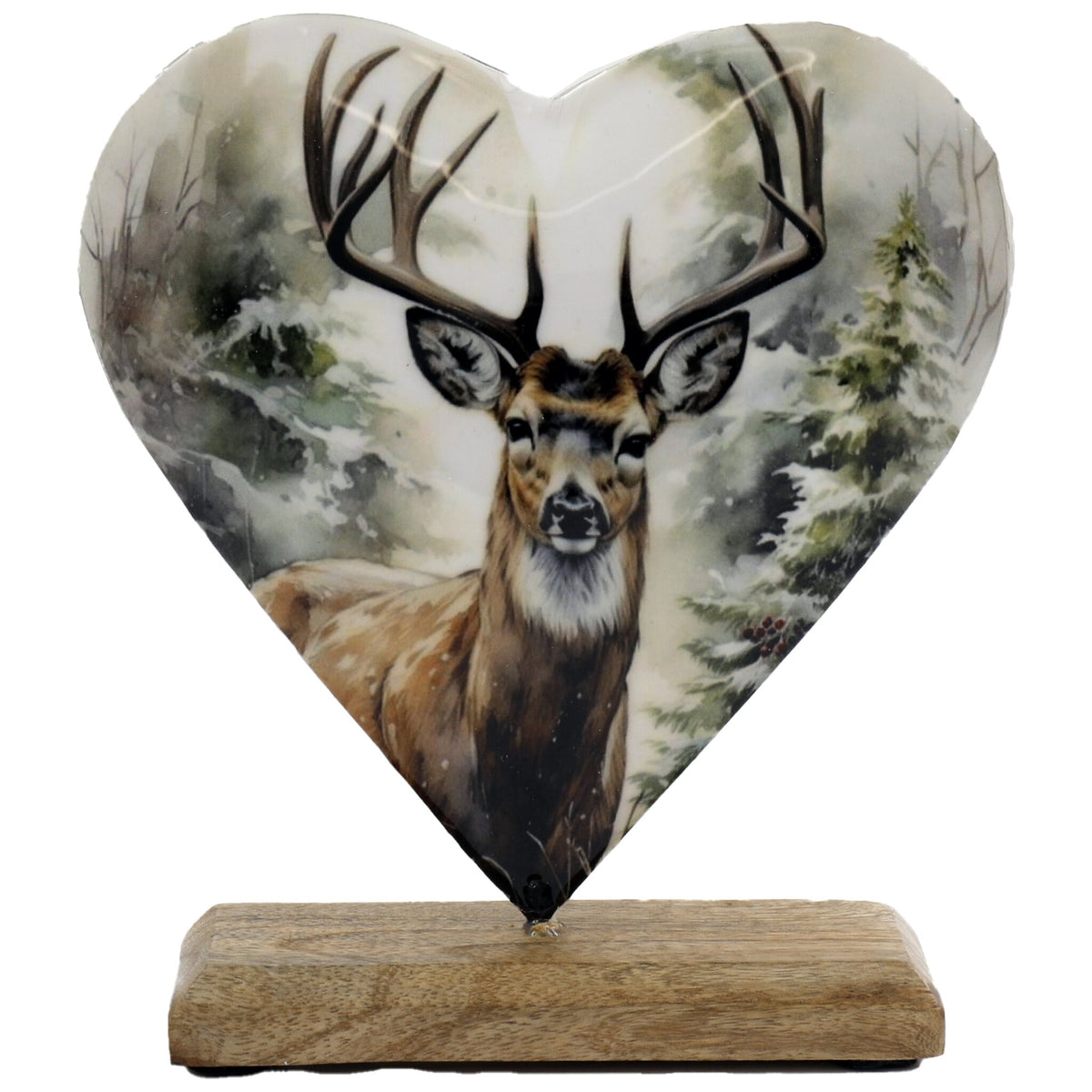 Stag Heart Shaped Decoration – Cancer Research UK
