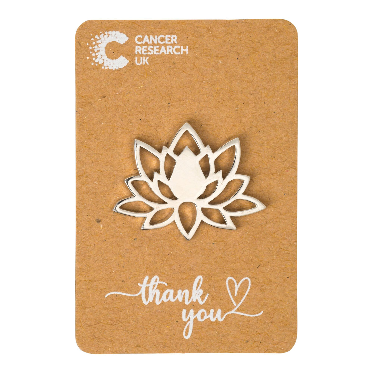Lotus Flower Pin Badge – Cancer Research UK