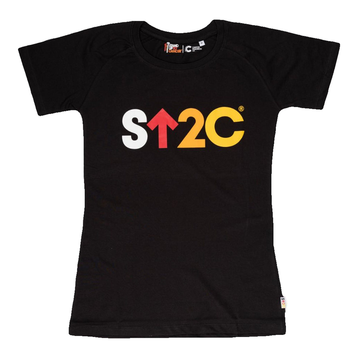 Stand Up To Cancer Women's Short Logo Black T-shirt – Cancer Research UK