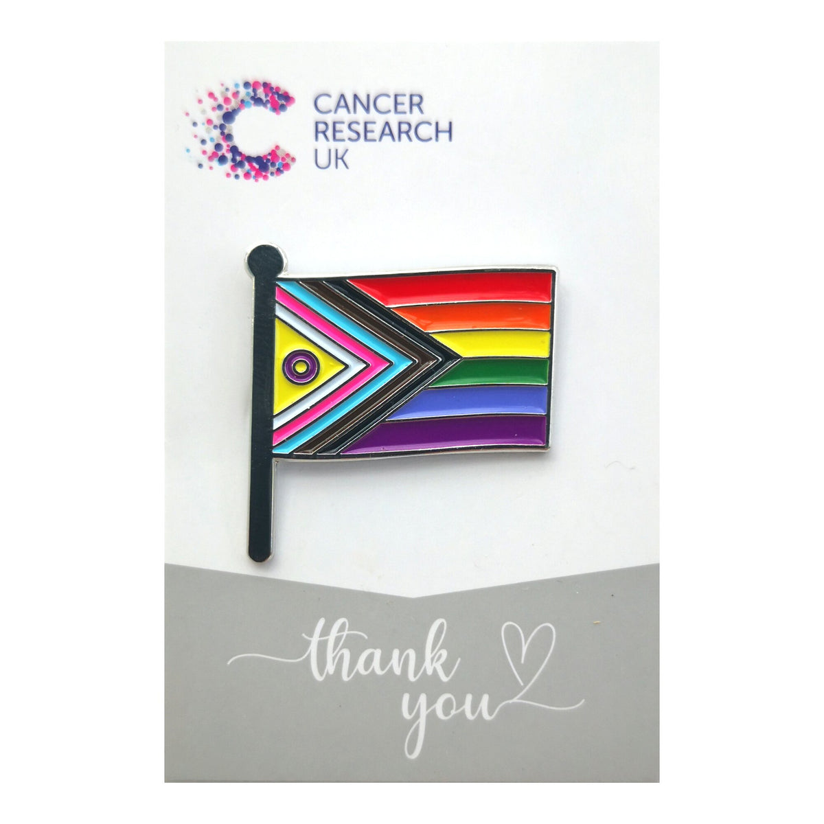 Progress Pride Flag Pin Badge – Cancer Research UK